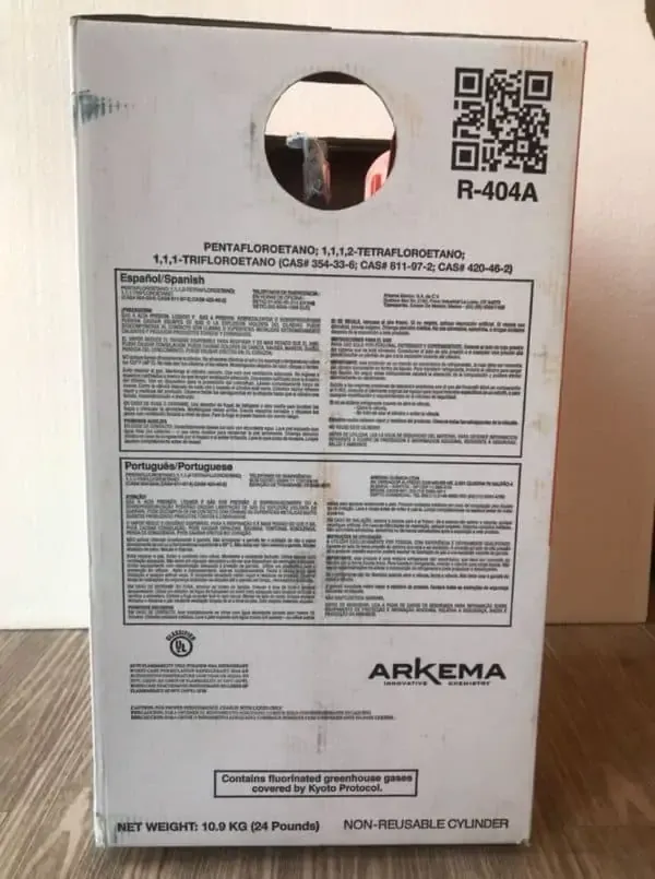 น้ำยาแอร์ r404a ราคาส่ง ขนาด 10.9 kg. ยี่ห้อ FORANE ส่งทั่วประเทศ